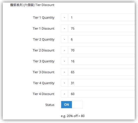 Tier Discount - Support KlikNRolll
